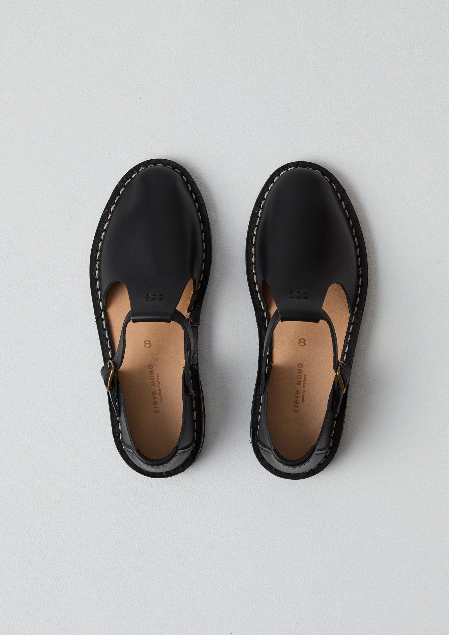 Steve Mono Black Leather Shoes for Men - TOAST